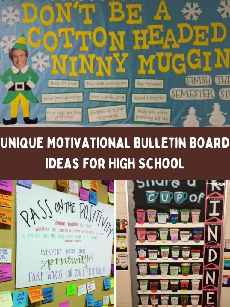 113+ Motivational Bulletin Board Ideas for High School - momma teen
